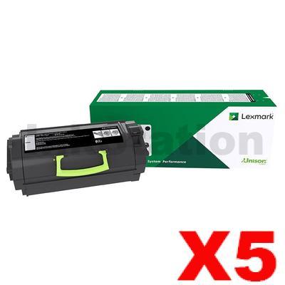 Lexmark 5 x B2442 MB2442 Genuine High Yield Toner Cartridge B246H00 ...