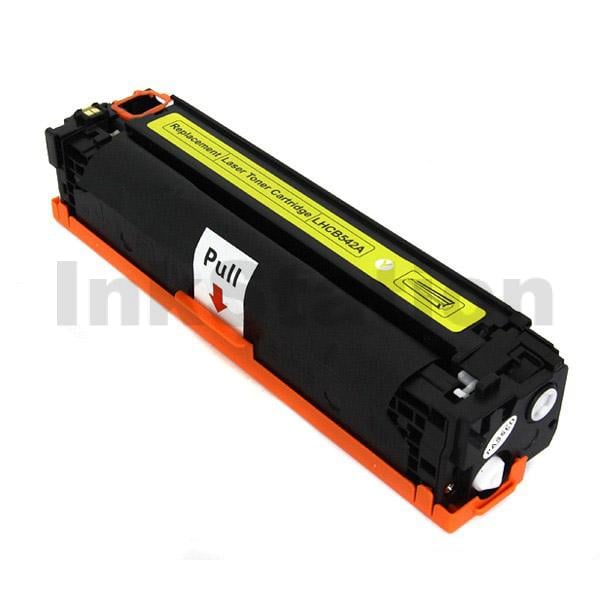 HP CB542A (125A) Compatible Yellow Toner Cartridge - 1,400 Pages ...