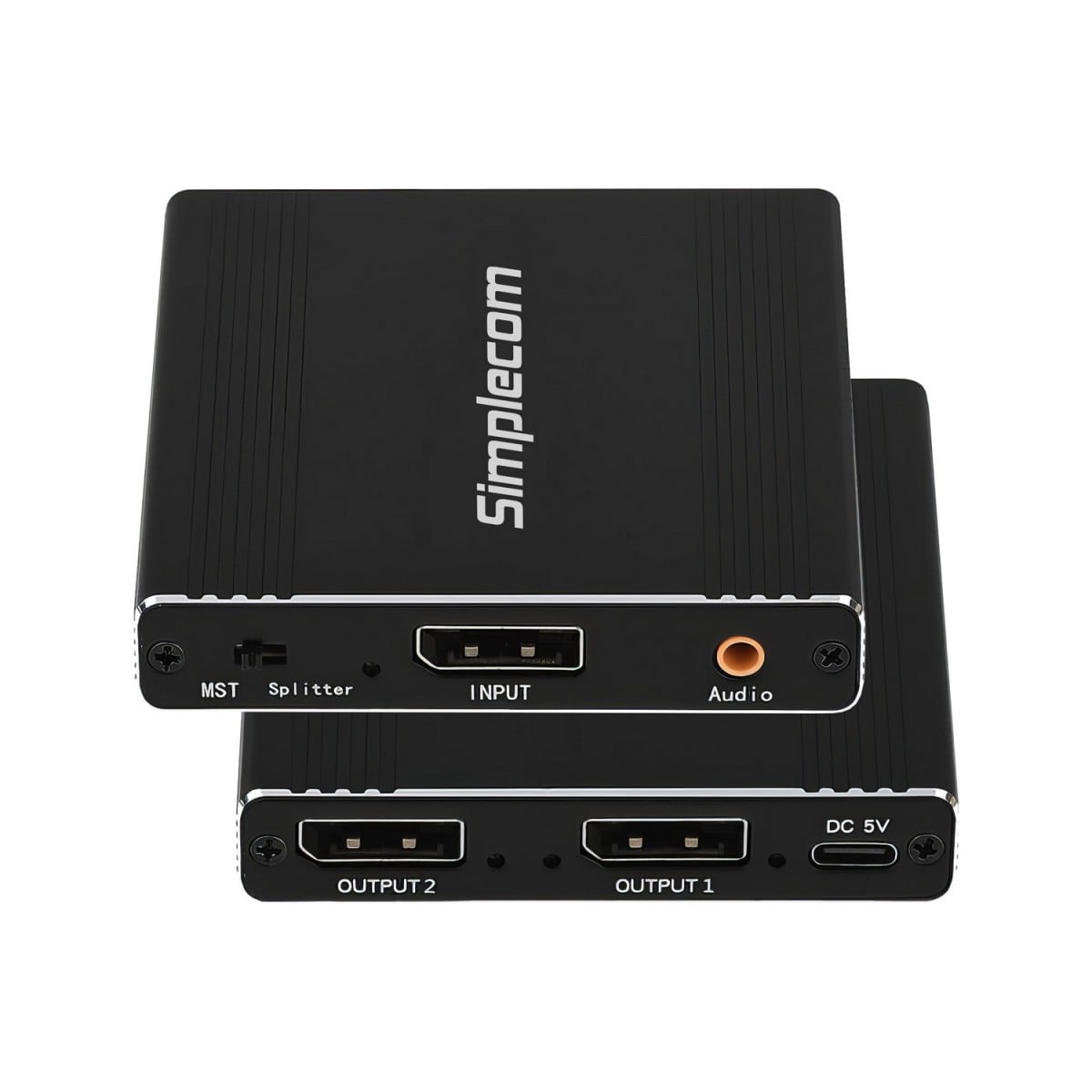 DisplayPort Splitter 1 IN 2 OUT MST Hub for Dual Extended Screens 4K DP ...