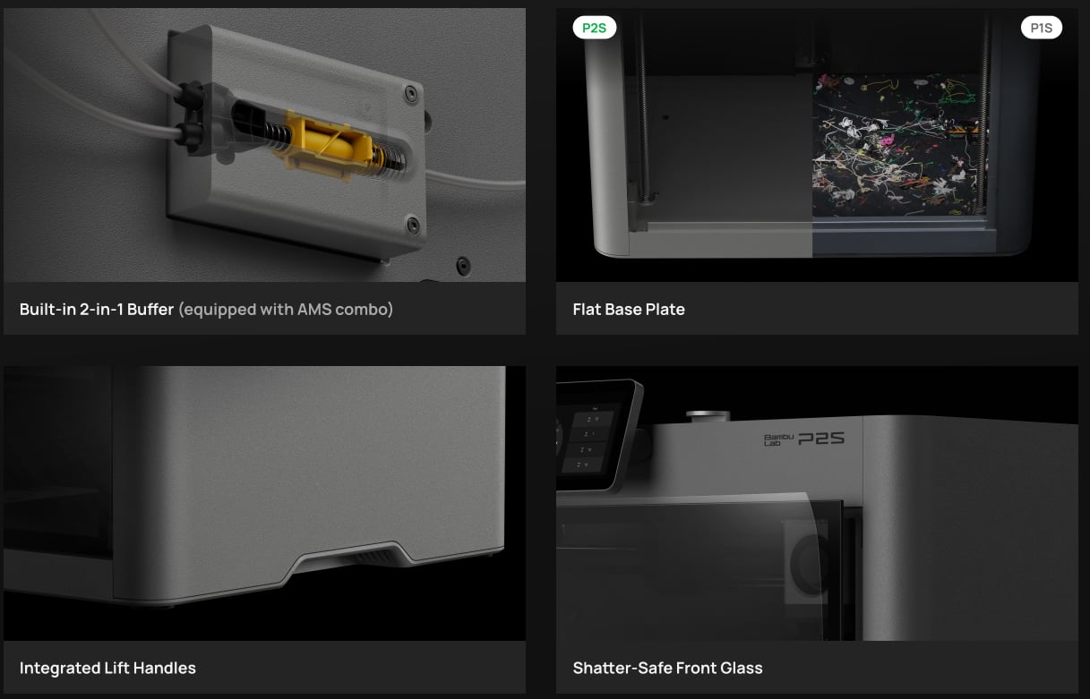 Bambu Lab P2S 3D Printer - InkStation