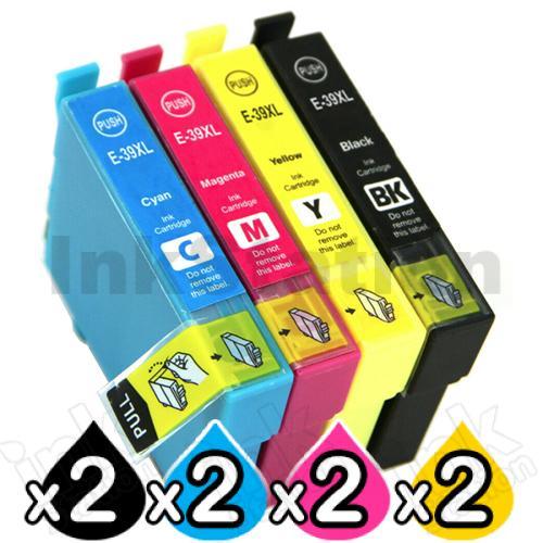 Epson 8 Pack Compatible for 39XL High Yield Inkjet Cartridges ...