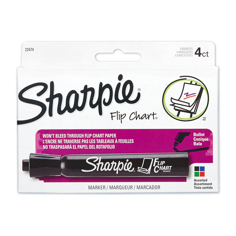 SH Flip Chart Markers Asst Pk4 - InkStation