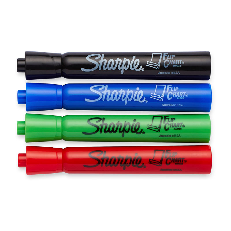 SH Flip Chart Markers Asst Pk4 - InkStation