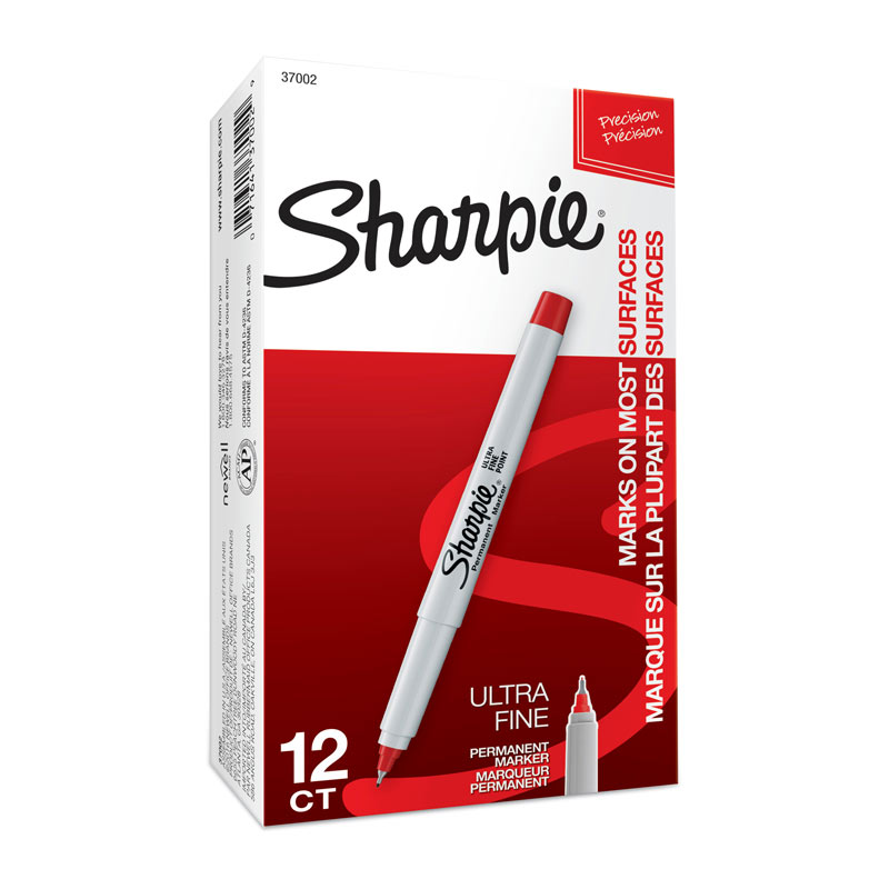 SH Ultra FP Perm Mrkr Red Pk12 - InkStation