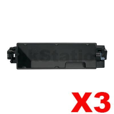 Kyocera 3 x Non-Genuine alternative for TK-5294K Black Toner Cartridge suitable for Ecosys ...