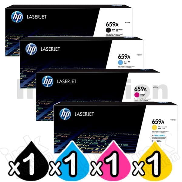 HP 4 Pack 659A W2010A-W2013A Genuine Toner Cartridges Combo [1BK,1C,1M ...