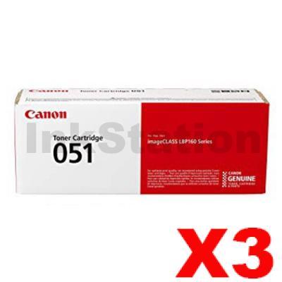 Canon 3 x CART-051 Black Genuine Toner Cartridge - 1,700 pages - Toner ...