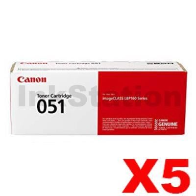 Canon 5 x CART-051 Black Genuine Toner Cartridge - 1,700 pages - Toner ...