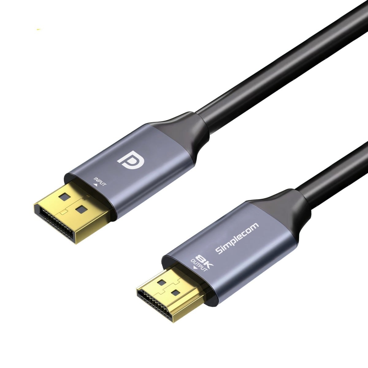 Simplecom DA218 Active DisplayPort 1.4 to HDMI 2.1 Cable 1.8M HDR 8K ...