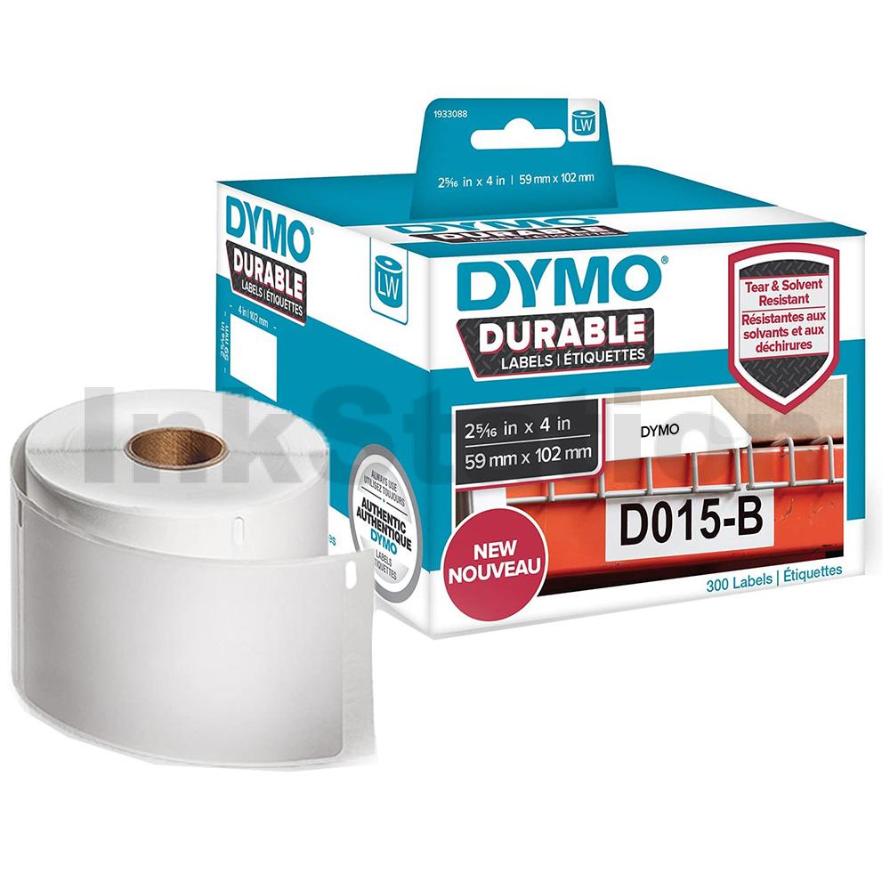 Dymo 1933088 Genuine Durable Industrial White Label Roll 59mm x 102mm ...