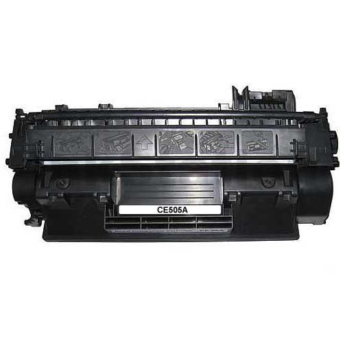 HP CE505A (05A) Compatible Black Toner Cartridge - 2,300 Pages - Toner ...