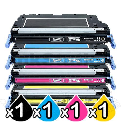 HP 4 Pack Q6470A-Q7583A (501A/503A) Compatible Toner Cartridges [1BK,1C ...