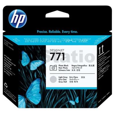HP 771 Genuine Photo Black and Light Grey Printhead CE020A - Ink ...