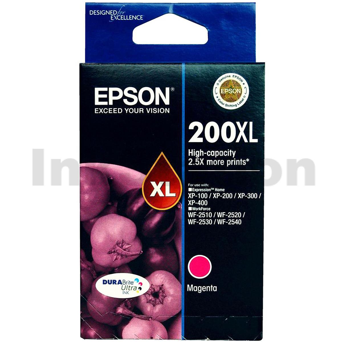 Epson 200XL (C13T201392) Genuine Magenta High Yield Inkjet Cartridge ...
