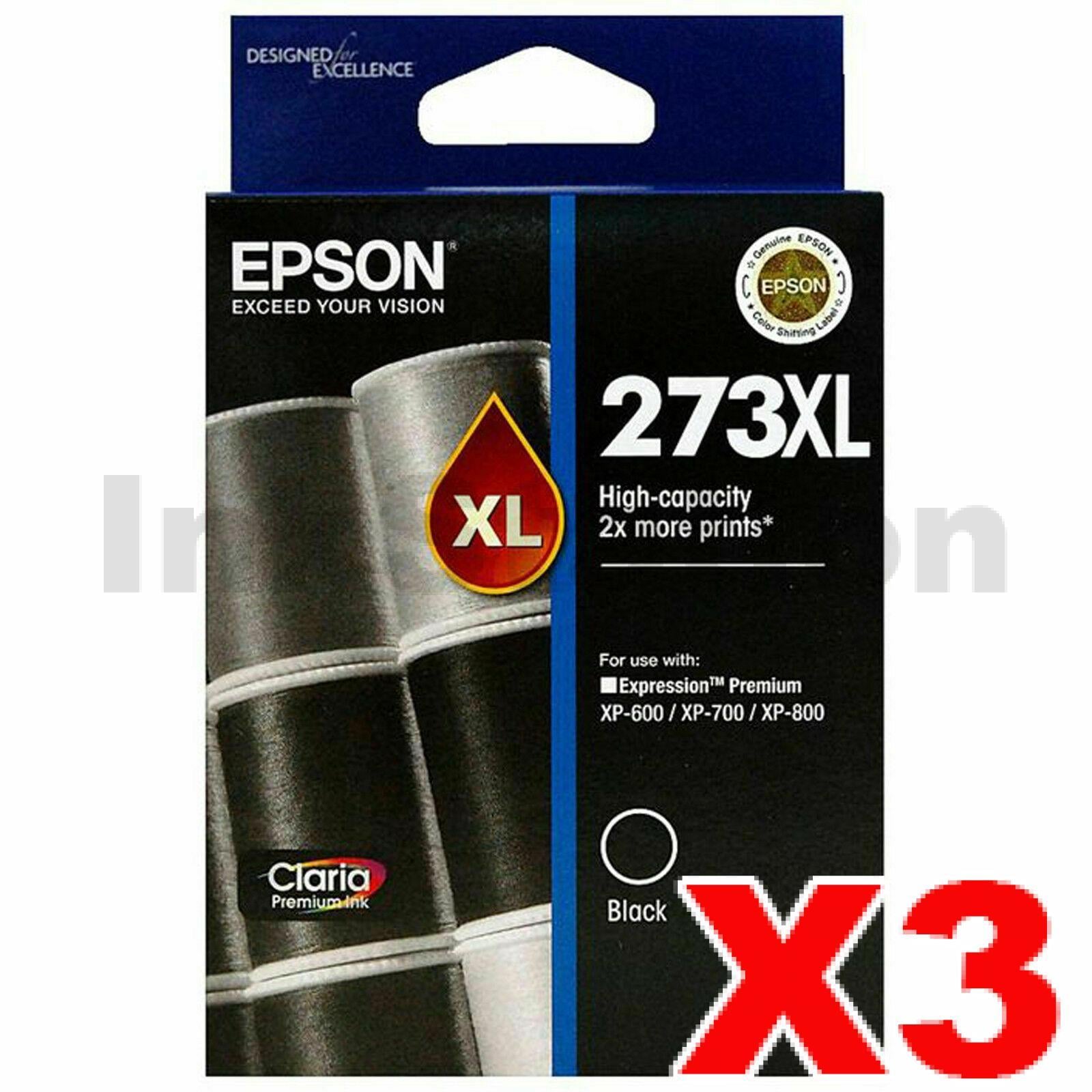 Epson 5-Pack 273XL Genuine High Yield Ink Combo [1BK,1PBK,1C,1M,1Y ...