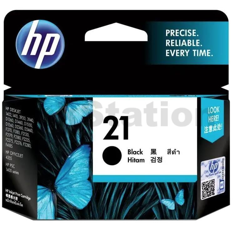 HP 21 Genuine Black Inkjet Cartridge C9351AA - 185 Pages - Ink ...