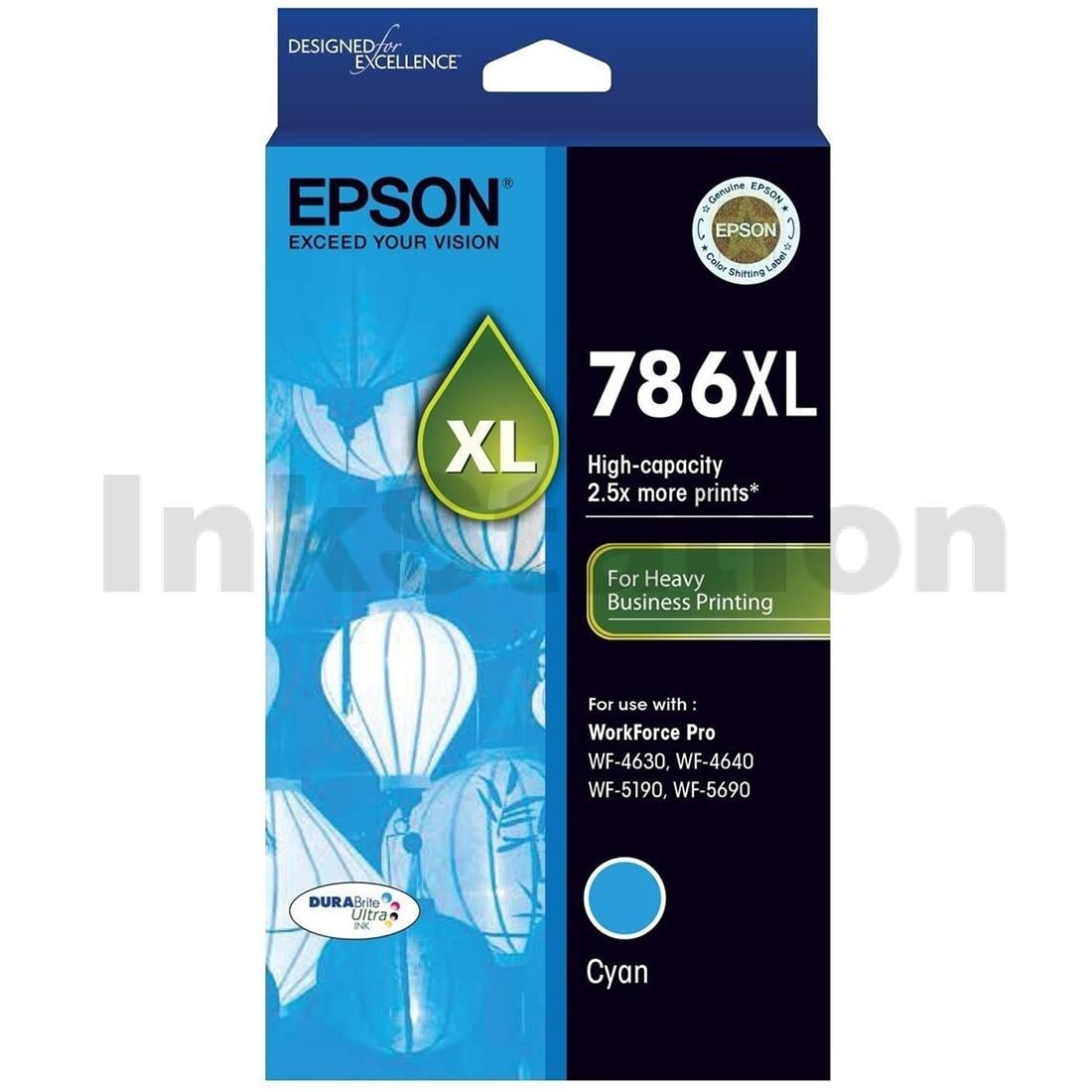 Epson 786XL High Yield Black + 786 Standard Yield CMY Genuine Ink ...