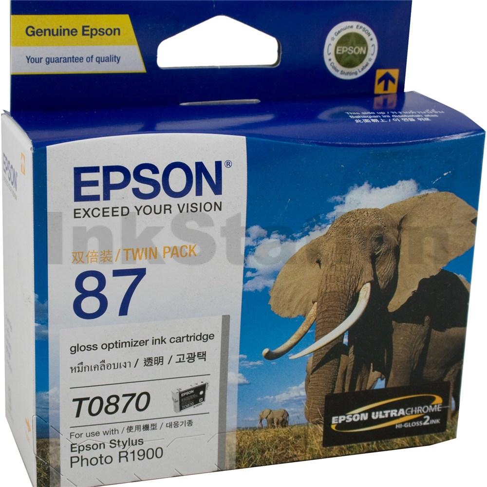Epson 87 T0870 Gloss Optimiser Genuine Ink Cartridge - 3,615 pages ...