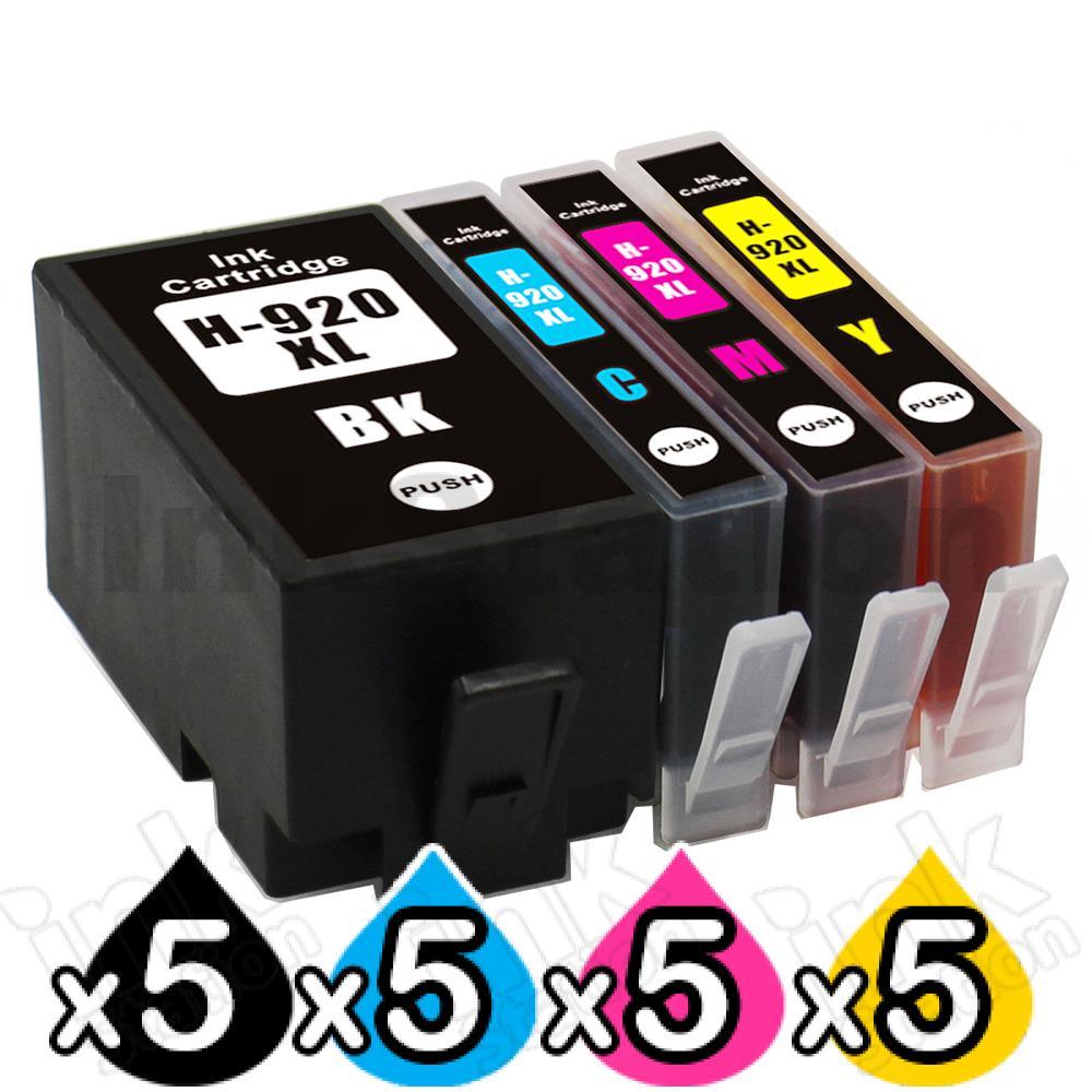 HP 5 sets of 4 Pack 920XL Compatible High Yield Inkjet Cartridges ...