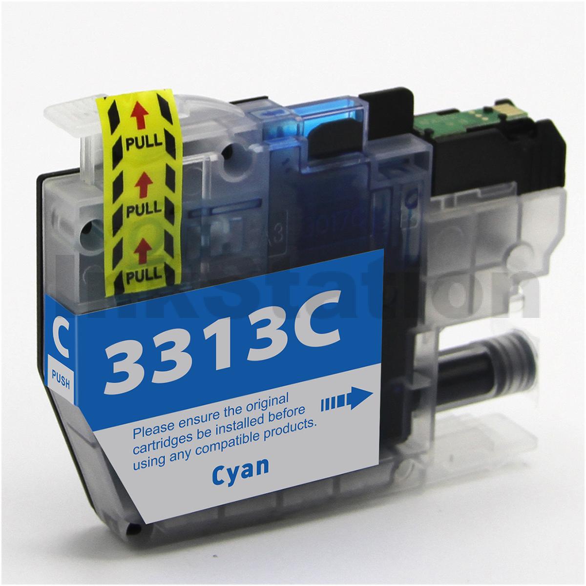 Brother Compatible LC-3313C Cyan Ink Cartridge - 400 pages (High Yield ...