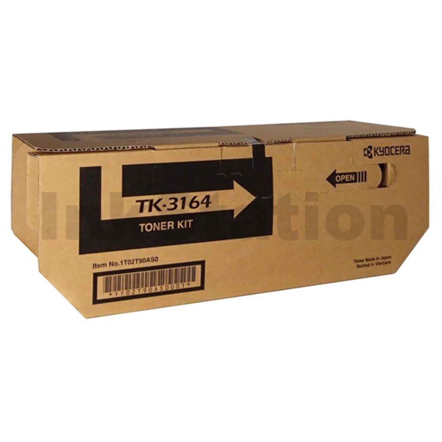 Kyocera Genuine TK-3164 Black Toner Kit P3045DN - 12,500 pages - Toner ...
