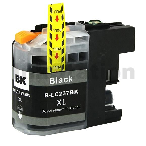 Brother Compatible LC-237XLBK Black High Yield Ink Cartridge - 1,200 ...