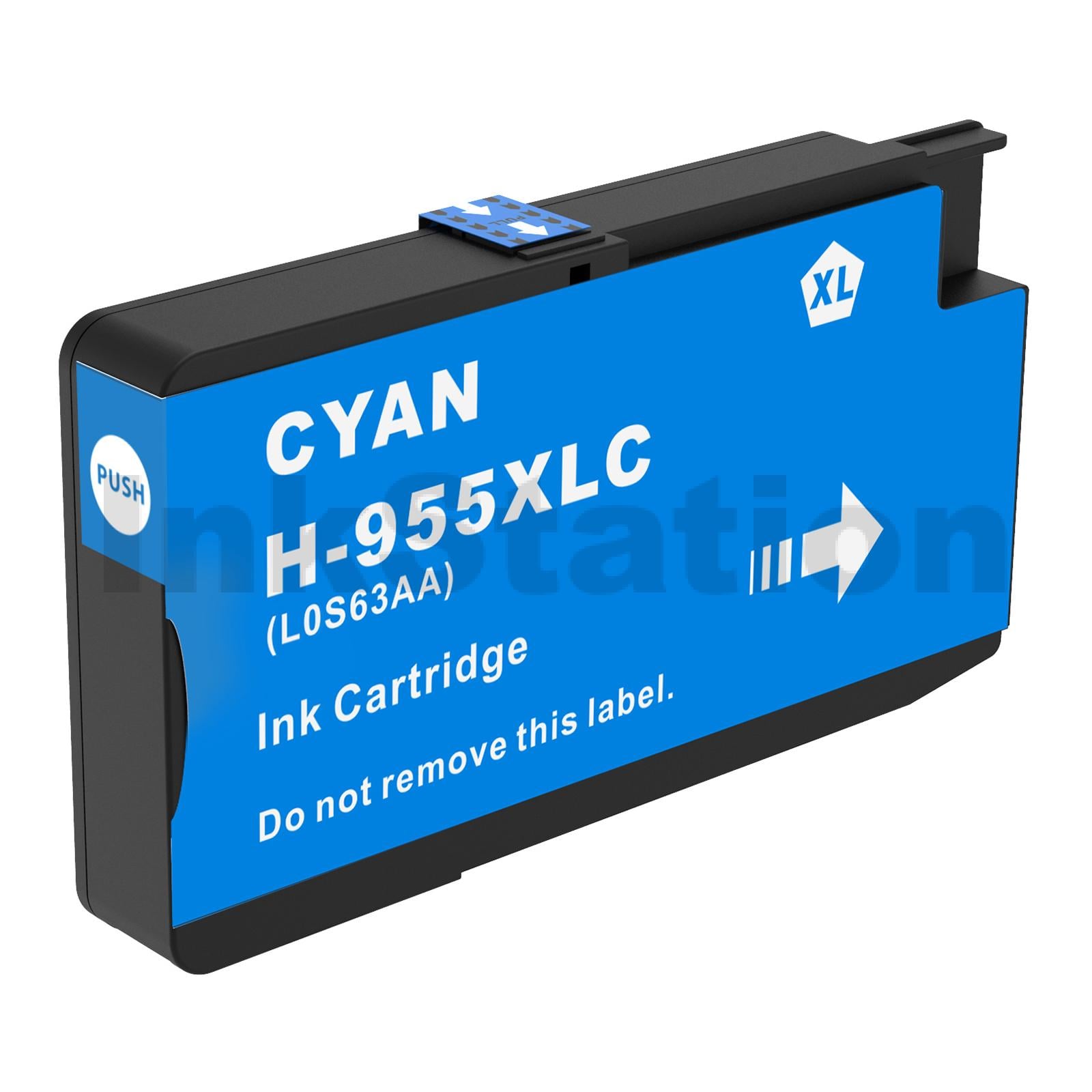 HP 955XL Compatible Cyan High Yield Inkjet Cartridge L0S63AA - 1,600 ...