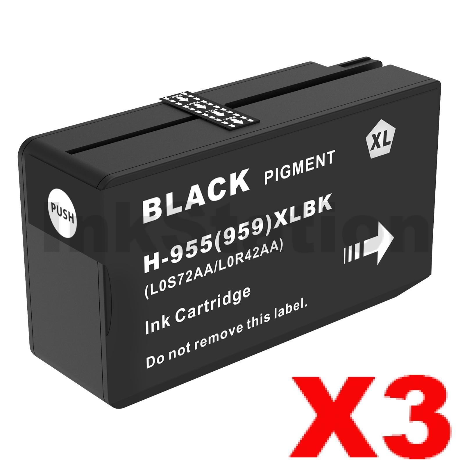 HP 3 x 955XL Compatible Black High Yield Inkjet Cartridge L0S72AA ...