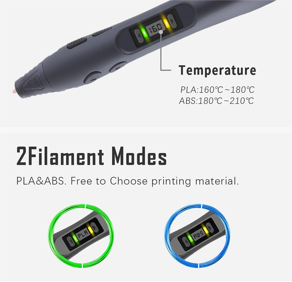 3D Drawing Printing Pen Intelligent Smart High quality SL-300 Green ...