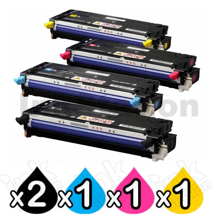 Fuji Xerox 5 Pack Docuprint C3290FS Compatible Cartridge Set - Toner ...