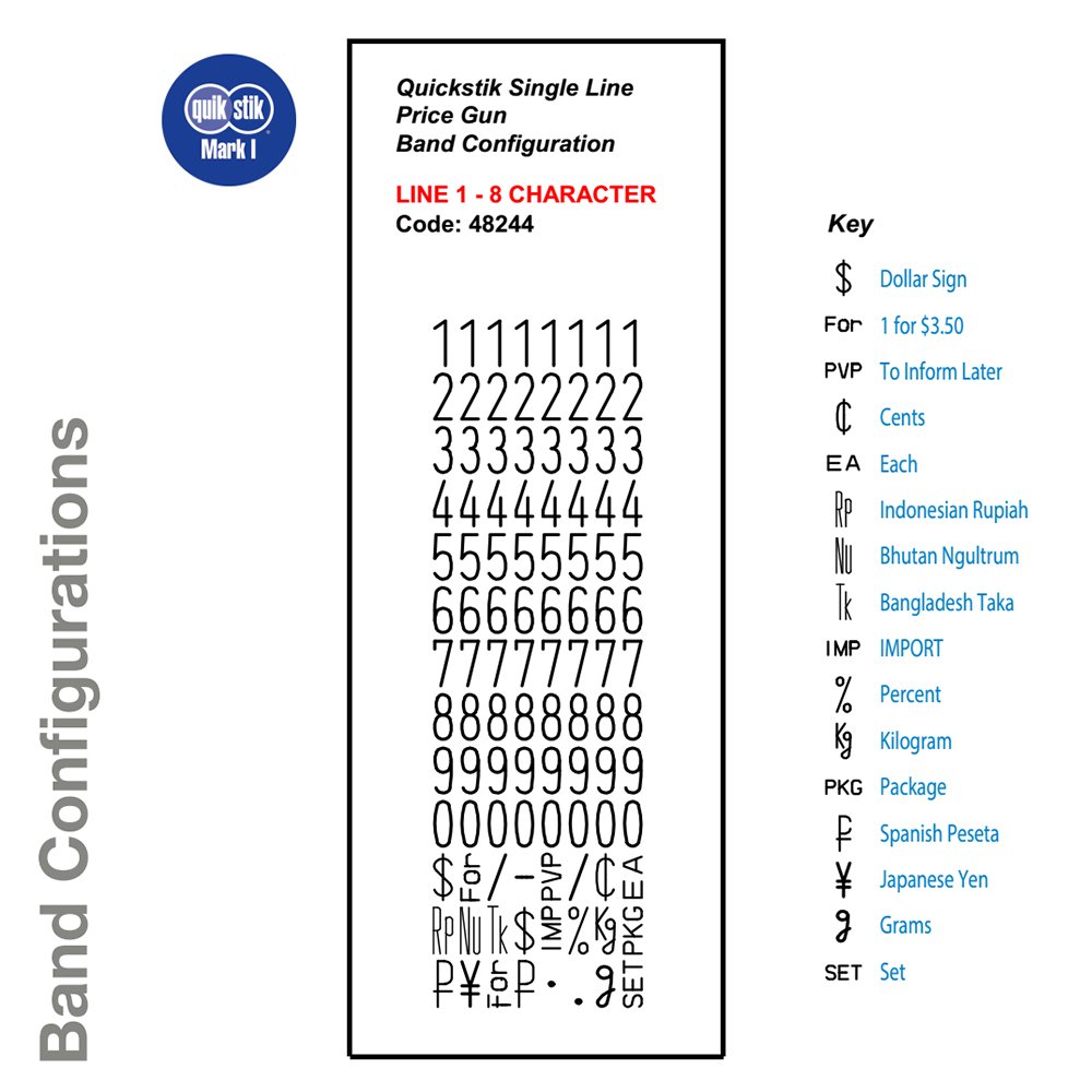 QuikStik Mark I Single Line Price Gun 48244 - InkStation