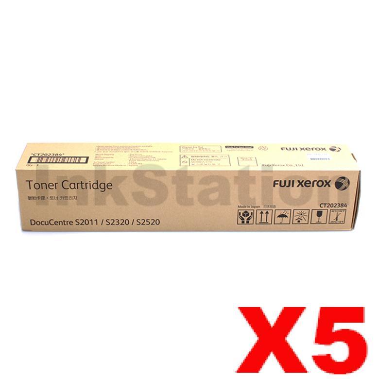 Fuji Xerox 5 x Genuine DocuCentre S2520 Toner Cartridge [CT202384 ...