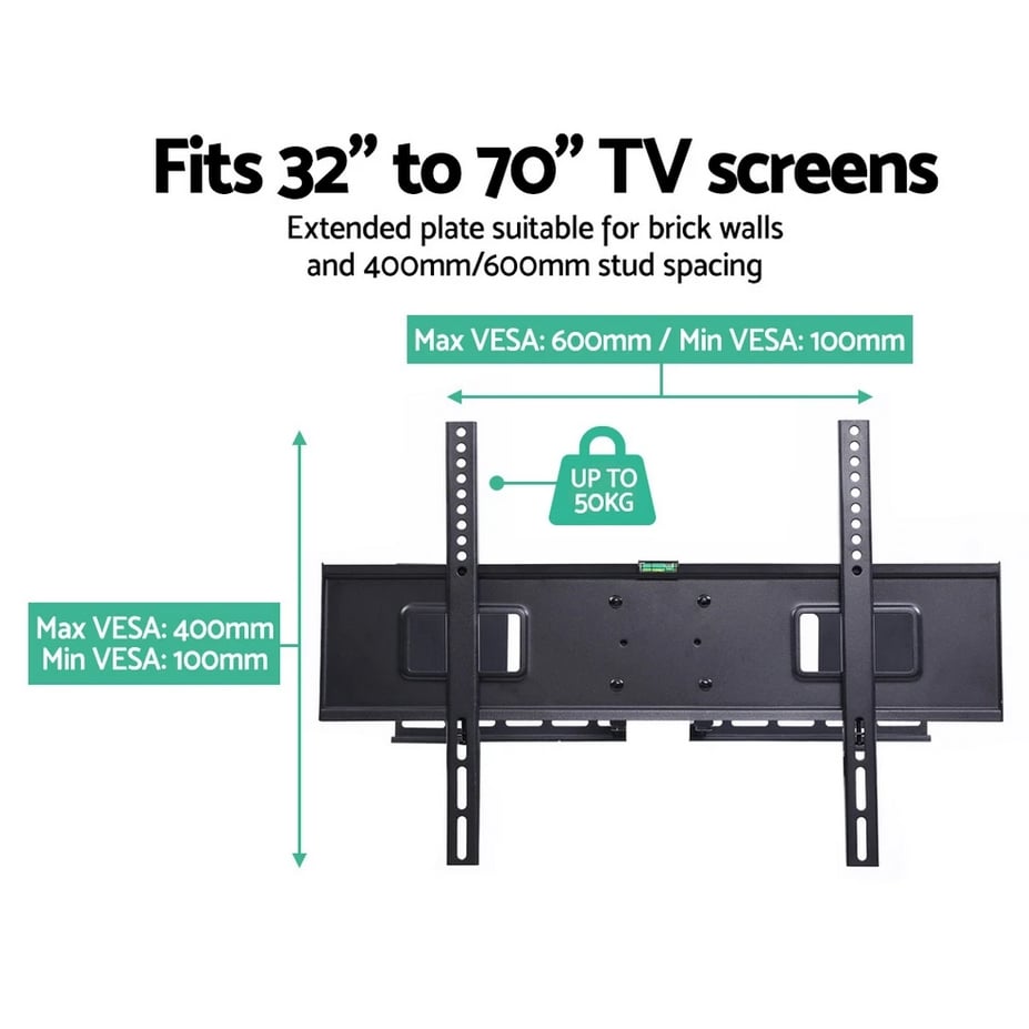 Extendable TV Wall Mount Bracket with Tilt Swivel Full Motion for LED ...