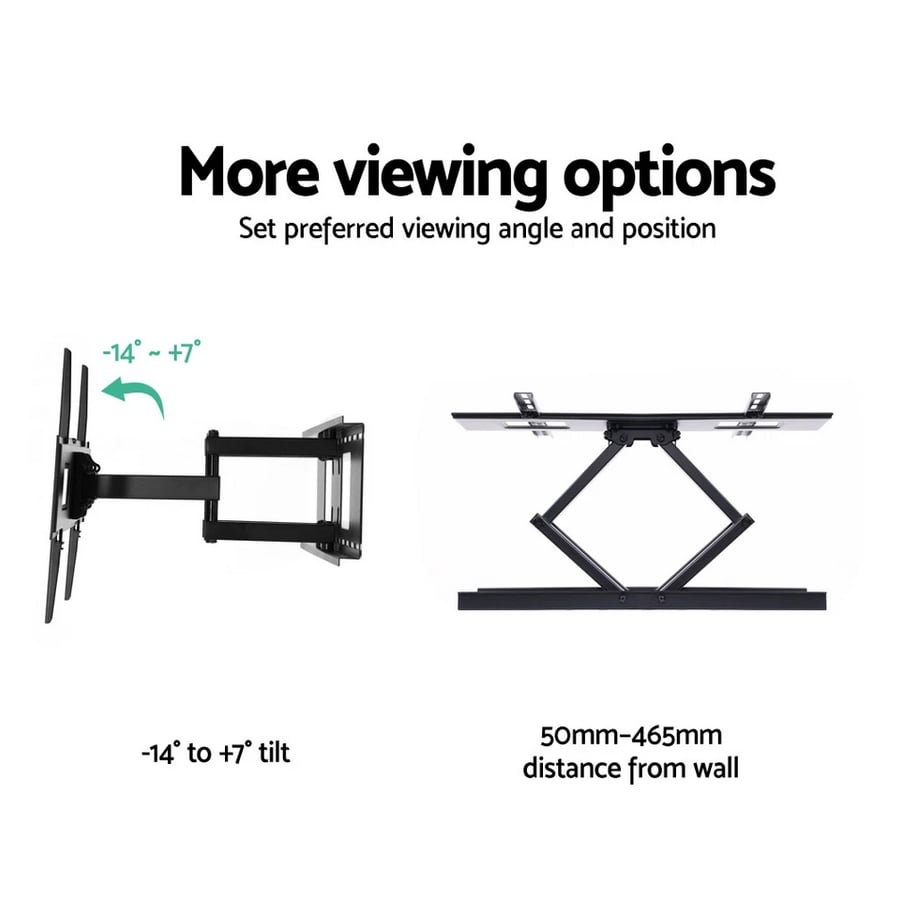 Extendable TV Wall Mount Bracket with Tilt Swivel Full Motion for LED ...