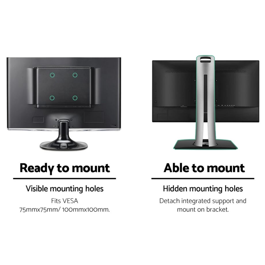 Monitor Desk Mount Bracket Full Motion Adjustable Single Arm for ...