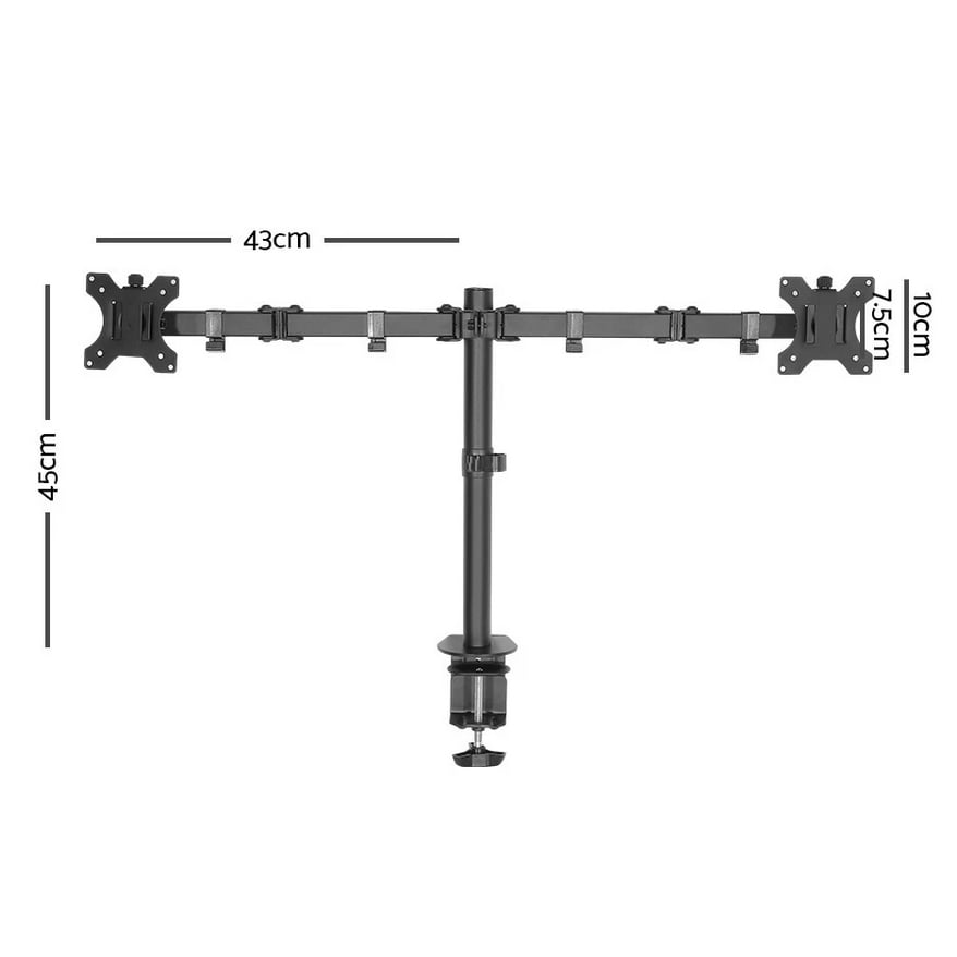 Dual Screen Monitor Desk Mount Bracket up to 32 Inch LED LCD Monitors ...