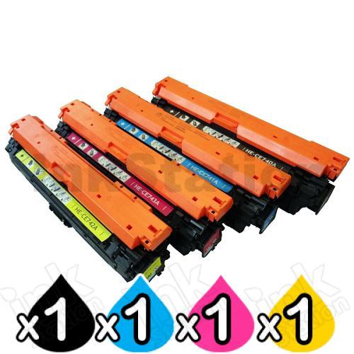 HP 4 Pack CE740A-CE743A (307A) Compatible Toner Cartridges [1BK,1C,1M ...