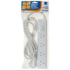 Jackson 1RU 6 Outlet 19 inch Rack Mounted Surge Protected Powerboard ...