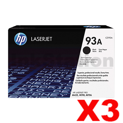 HP 3 x 93A CZ192A Genuine Toner Cartridge - 12,000 pages - Toner ...