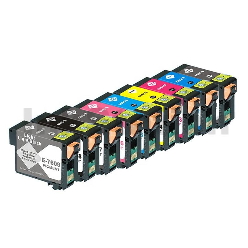 Epson 9 Pack Compatible for 760 Ink Combo [C13T760100-C13T760900] [1PBK ...