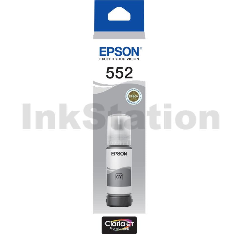 Epson 6-Pack Genuine T552 Claria EcoTank Ink Bottle Combo [1BK,1PBK,1C ...