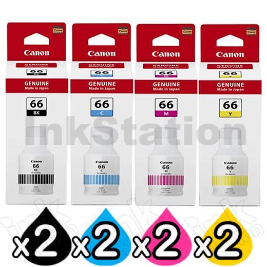 Canon 4-Pack Genuine GI-66 Ink Bottle Combo [1BK,1C,1M,1Y] - Ink ...