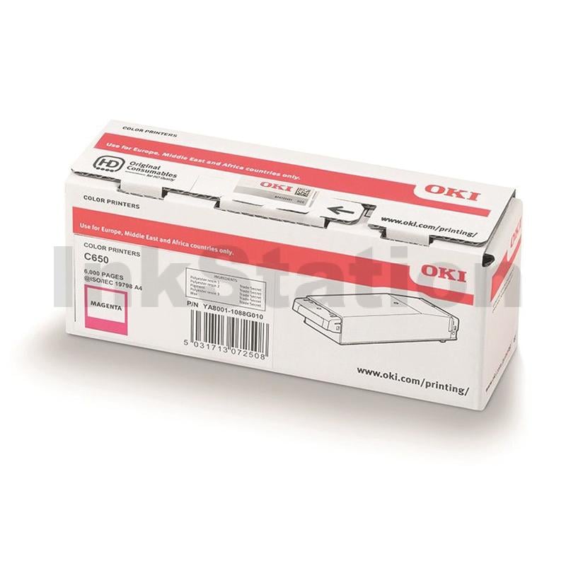 OKI Genuine C650 C650dn Magenta Toner Cartridge YA8001-1088G034 - 6,000 ...