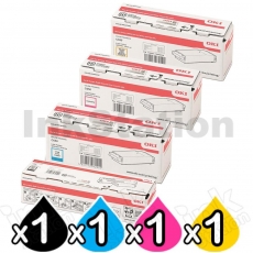 OKI 4 Pack Compatible C650 C650dn Toner Cartridge Combo YA8001-1088G036 ...