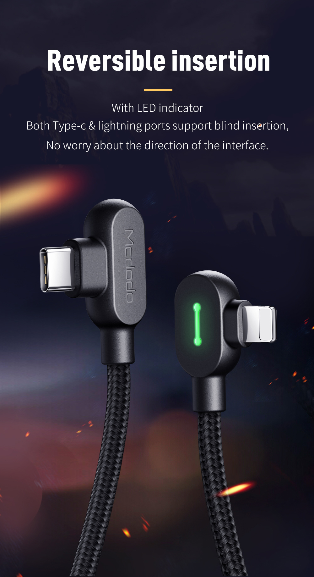 USB-C to Lightning Fast Charging Nylon Braided Cable for iPhones with ...