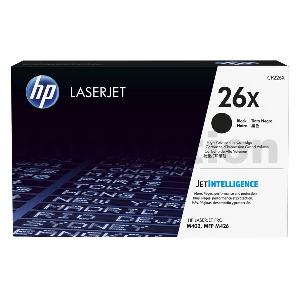 HP CF226X (26X) Genuine Black High Yield Toner Cartridge - 9,000 Pages ...