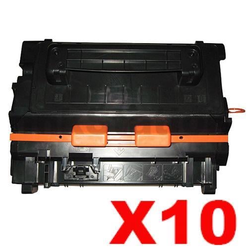 HP 10 x CE390A (90A) Compatible Black Toner Cartridge - 10,000 Pages ...