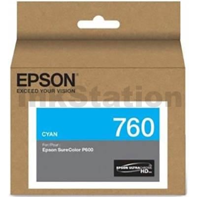 Epson 760 Genuine Cyan Ink Cartridge [C13T760200] - Ink Cartridges ...