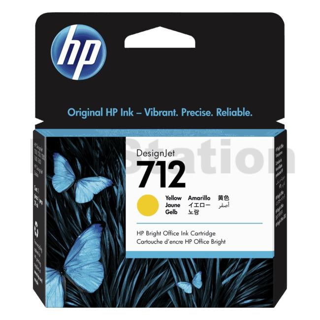 HP 712 Genuine Yellow Inkjet Cartridge 3ED69A 29ml - Ink Cartridges ...