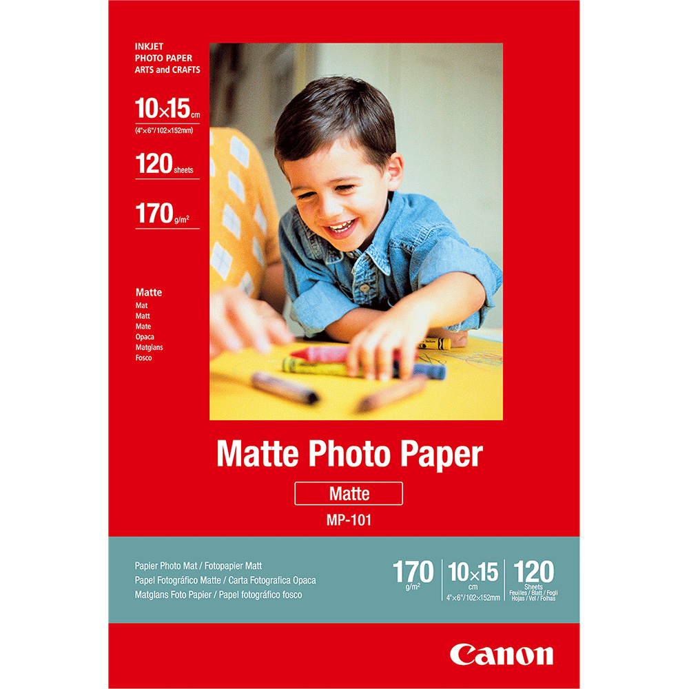Canon MP 1014X6 Genuine Matte Photo Paper 170gsm 4 x6 120 Sheets canon-mp-1014x6-genuine-matte-photo-paper-170gsm-4-x6-120-sheets